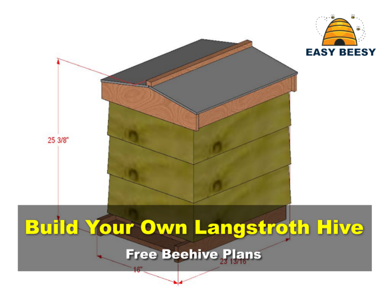 Build Your Own Langstroth Hive - Free Beehive Plans - Easy-Beesy.com